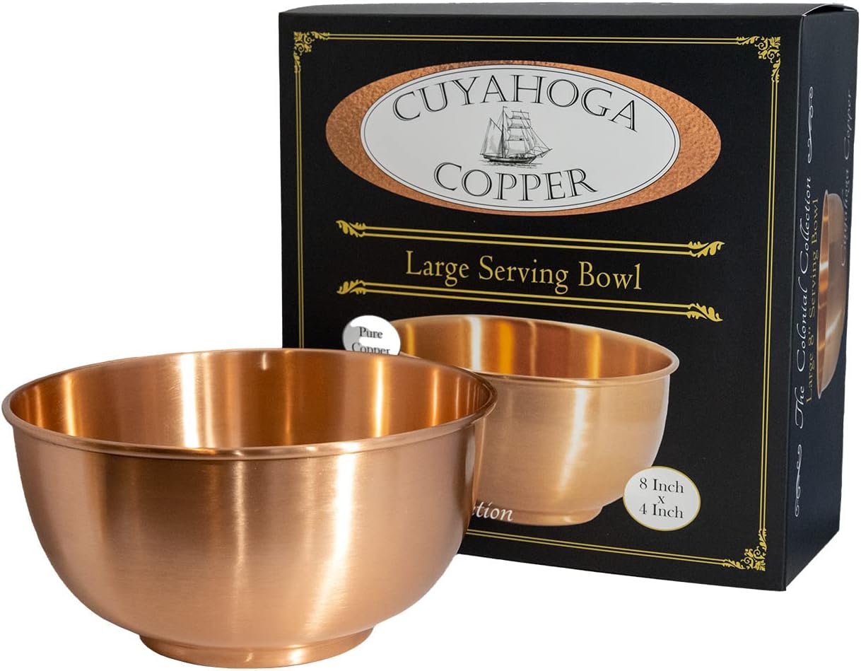 Amazon.com: Cuyahoga Copper - Set of 2 - Pure Copper - Prep, Snack and ...