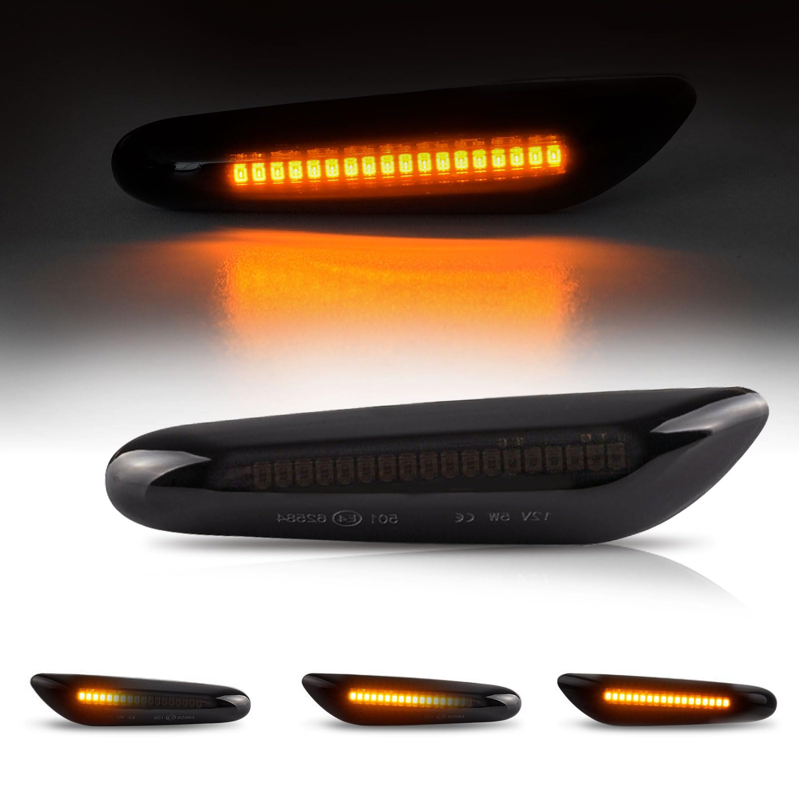 Amazon.com: Bestview Sequential LED Side Marker Turn Signal Lights ...