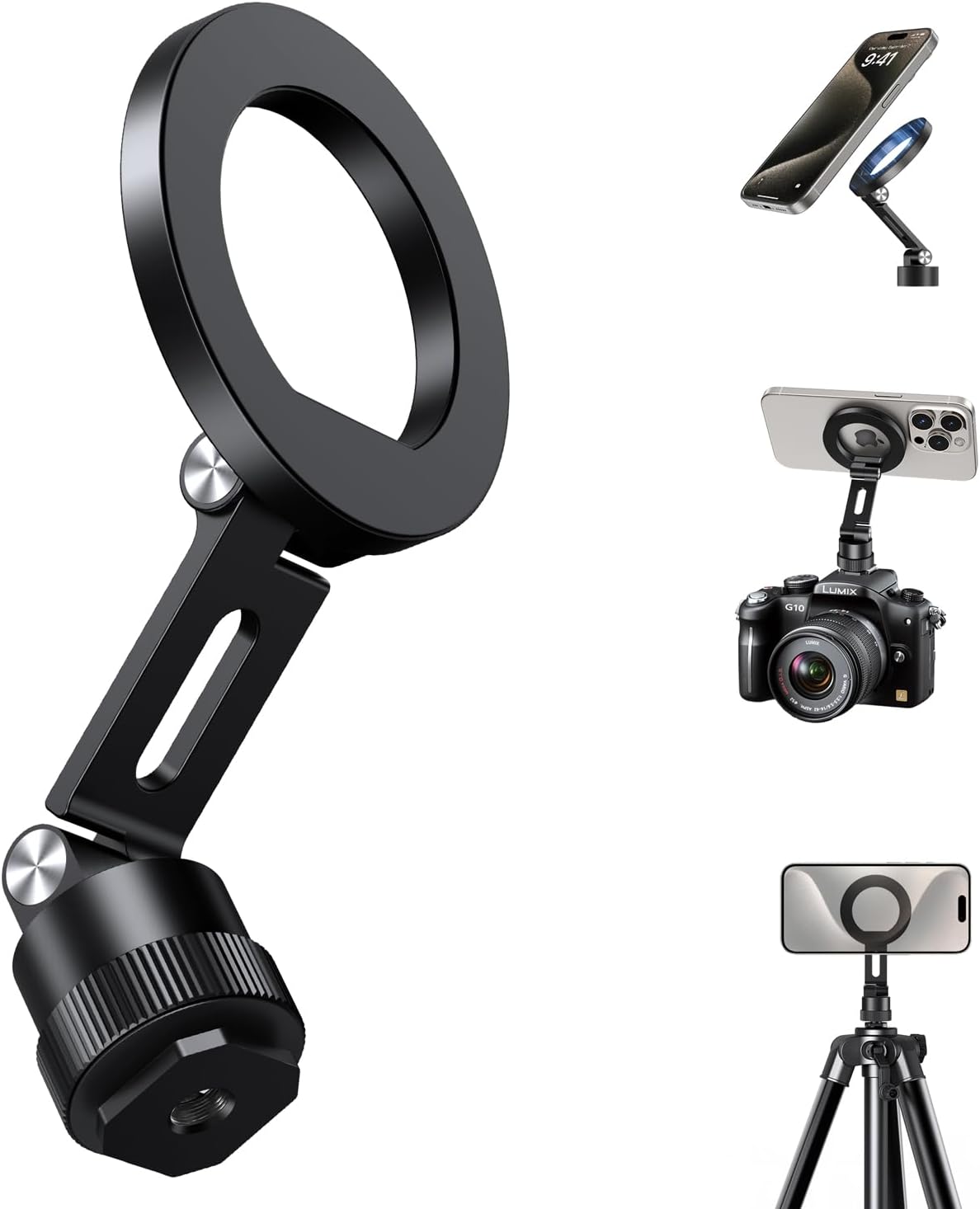 Amazon.com: JJC Magnetic Phone Camera Grip with Remote+Magnetic Phone ...