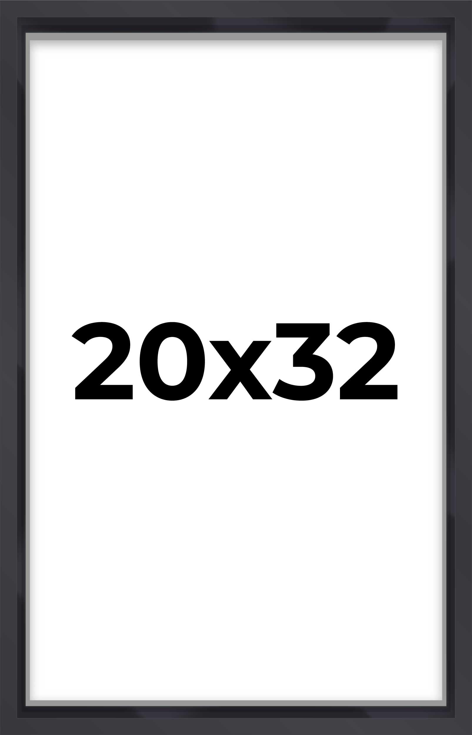 Amazon.com - 20x32 Shadow Box Frame Contemporary Black | 3/4" Depth of ...