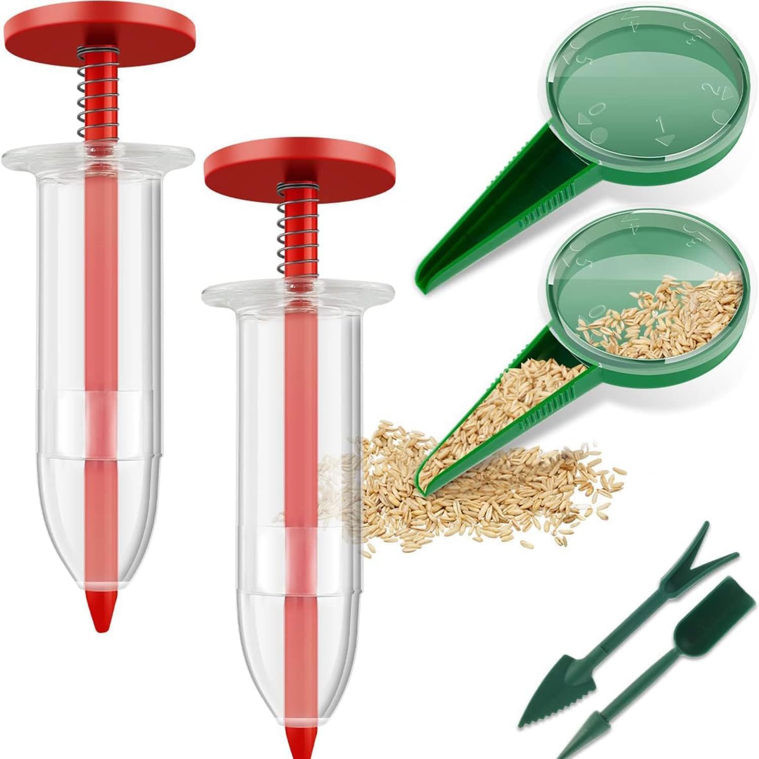 Amazon.com : 6pcs Mini Seed Spreader Set, Plastic Round Sowing Seed ...