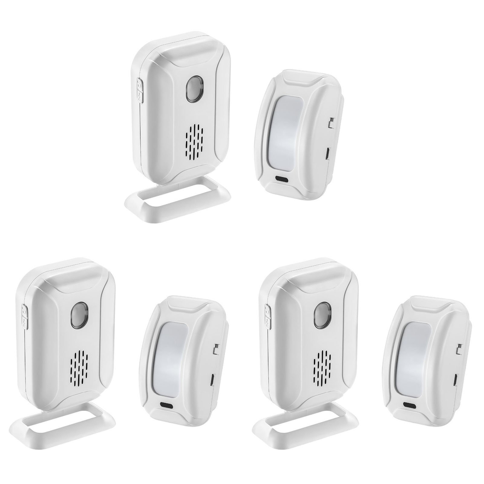 KCMYTONER 3 Set Wireless PIR Motion Sensor Detector Security Alarm ...