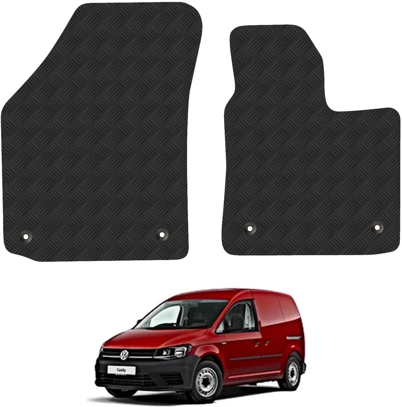 FSW - Fits Vw Caddy 2004-2020 - Tailored Van Mats - 3mm Heavy Duty ...