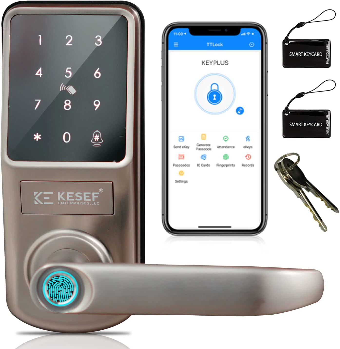 Amazon.com: NICE DIGI Keyless Entry Door Lock, Smart Door Lock for ...