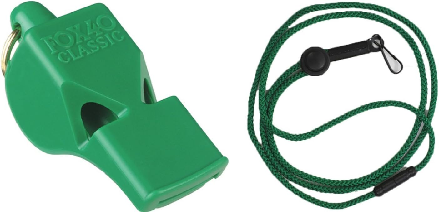 Amazon.com : Fox 40 Classic Official Whistle with Break Away Lanyard ...