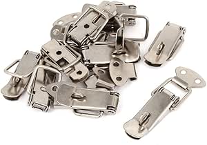 uxcell 12pcs Drawer Cabinet Spring Loaded Straight Loop Toggle Draw ...