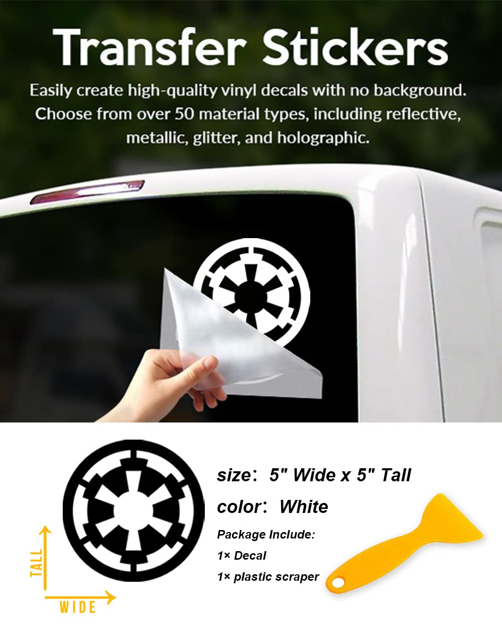 Silver Galactic Empire Decal Star Wars Galactic Empire Imperial Signet