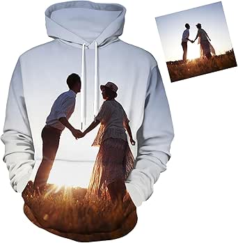 Amazon.com: Custom All Over Print Hoodies Design Your Own Hoodies ...