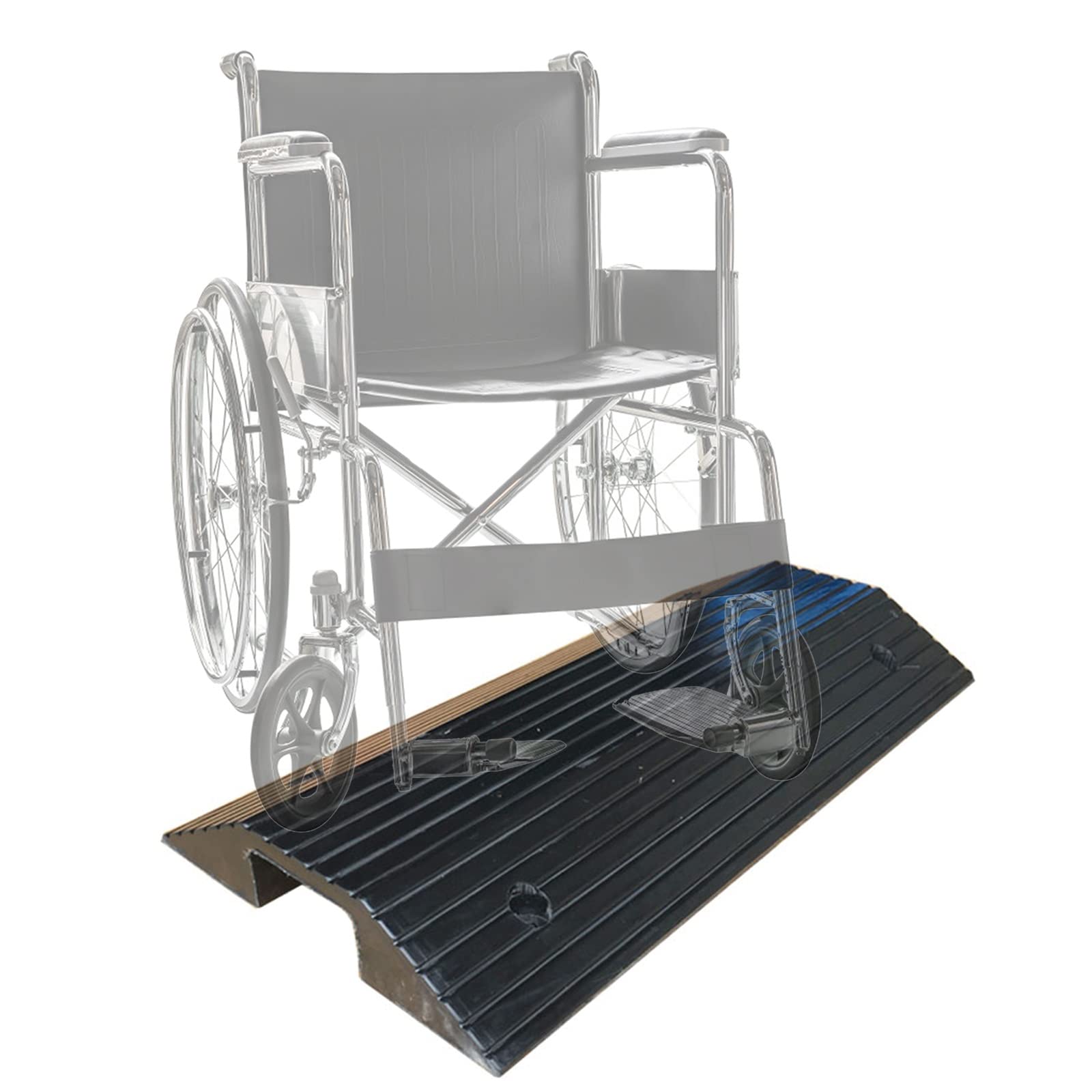 Buy Threshold Bridge Ramp for Wheelchair 2.5 3 Inch Rise, Heavy Duty ...