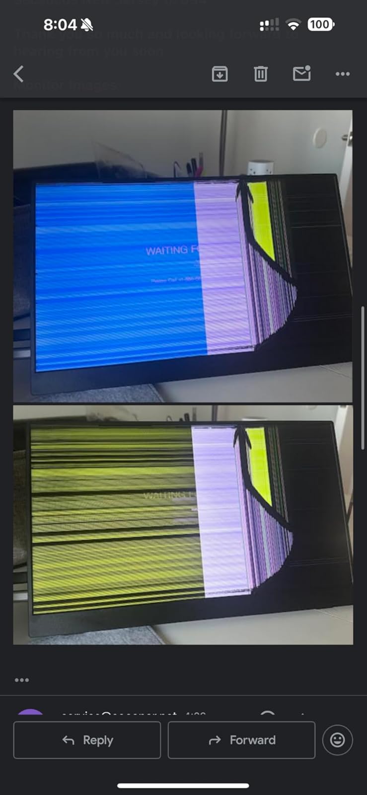 Bad monitor, worse support