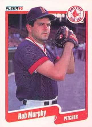 Amazon.com: 1990 Fleer Baseball #281 Rob Murphy Boston Red Sox UER ...