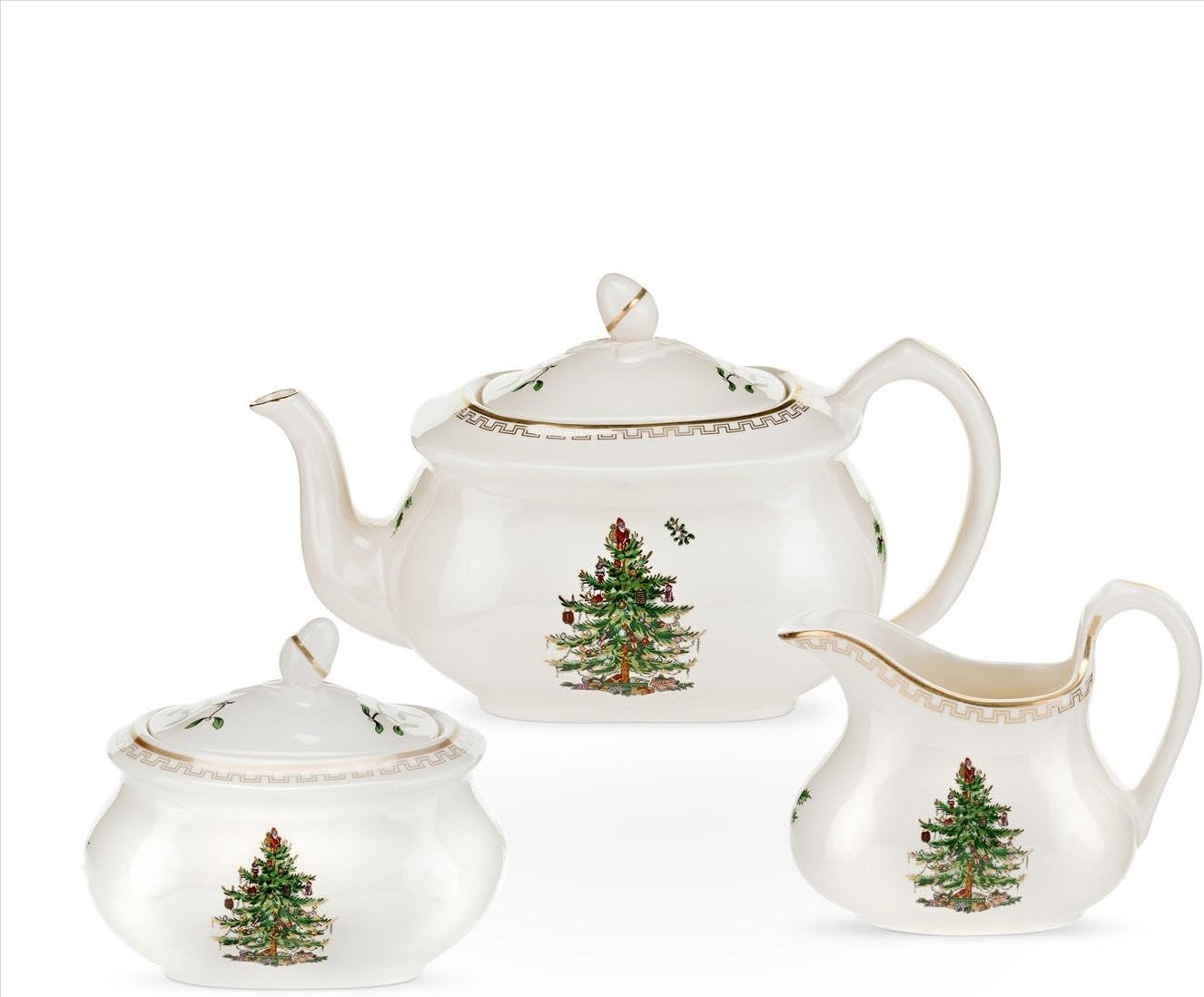 Amazon.com | Spode Christmas Tree Gold Tea Set: Tea Services: Teapots