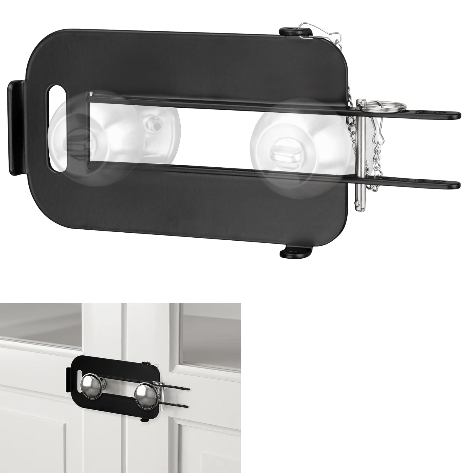 Double Door Locks for French Doors - Steel French Door Security Device ...