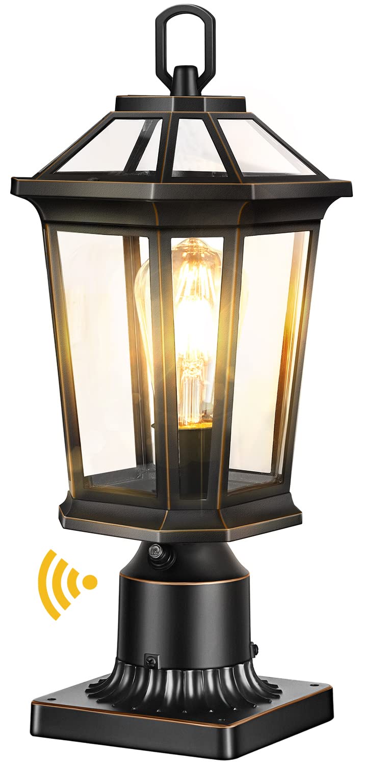 VIANIS Dusk to Dawn Outdoor Post Lights, Black Light Posts for Outside ...