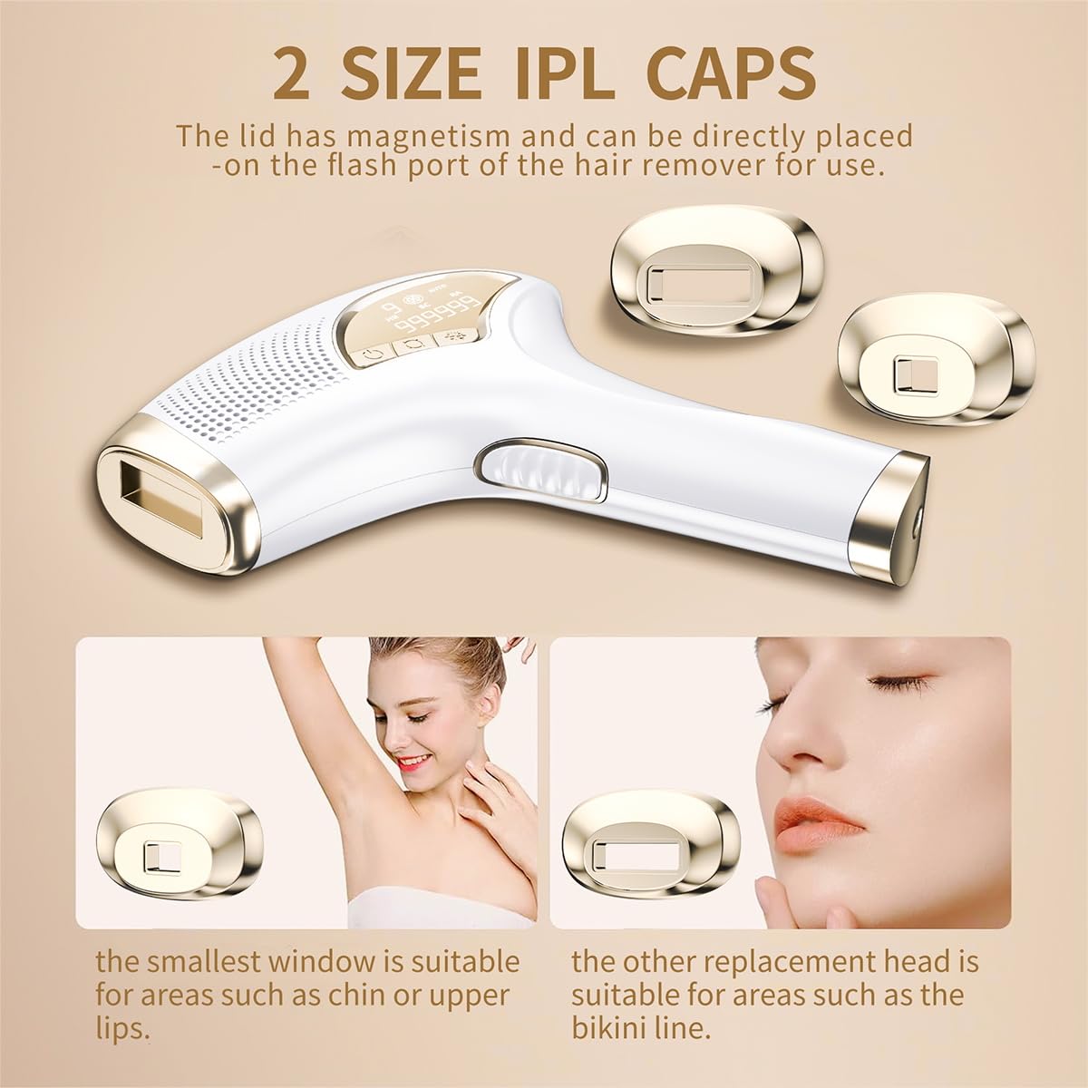 Hizen 2024 New: 3-in-1 IPL Hair Removal Device with Ice Cooling System ...