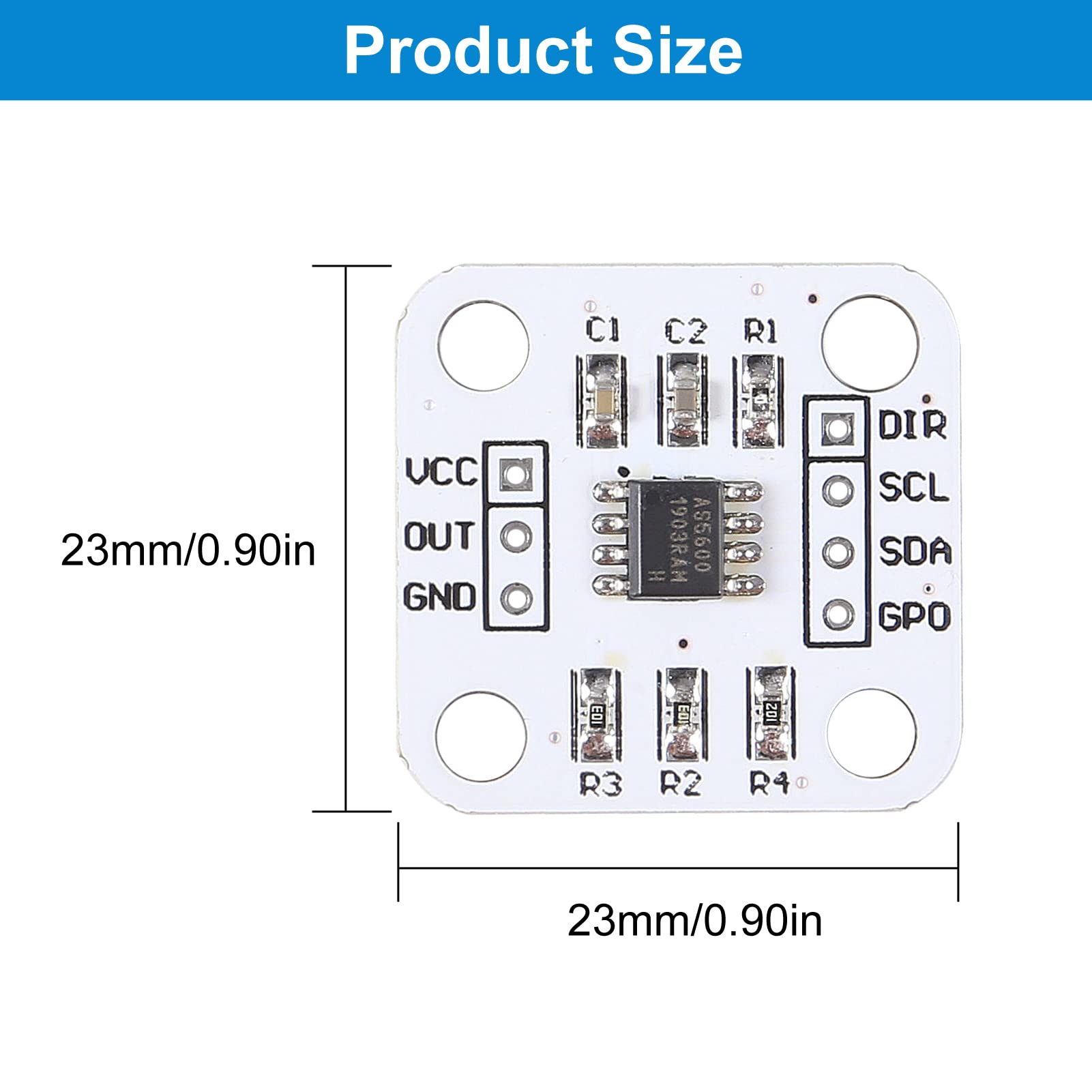 Snapklik.com : QCCAN 6PCS High Precision AS5600 Magnetic Encoder ...