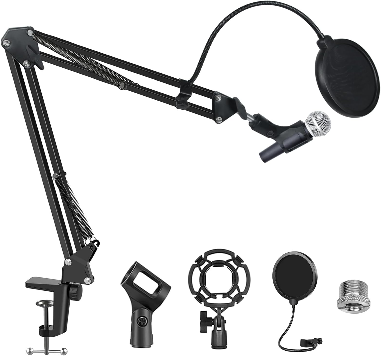Amazon.com: Microphone Stand for Blue Yeti, Mic Arm Suspension Scissor ...