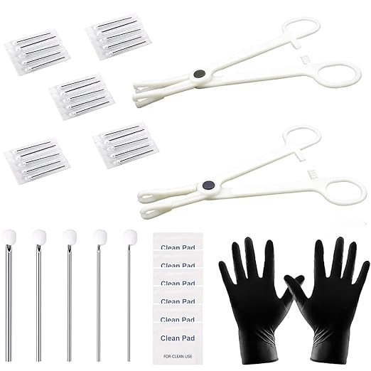 Amazon.com: Lyuxzad Piercing Kit 35PCS Professional Piercing Kit ...