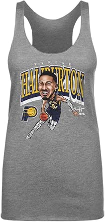 Amazon.com: 500 LEVEL Tyrese Haliburton Indiana Pacers Women's Tank Top ...