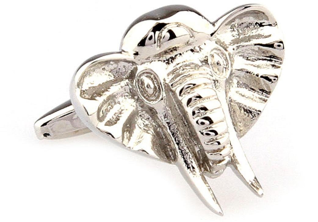 Amazon.com: MRCUFF Elephant Head Pair Cufflinks in a Presentation Gift ...