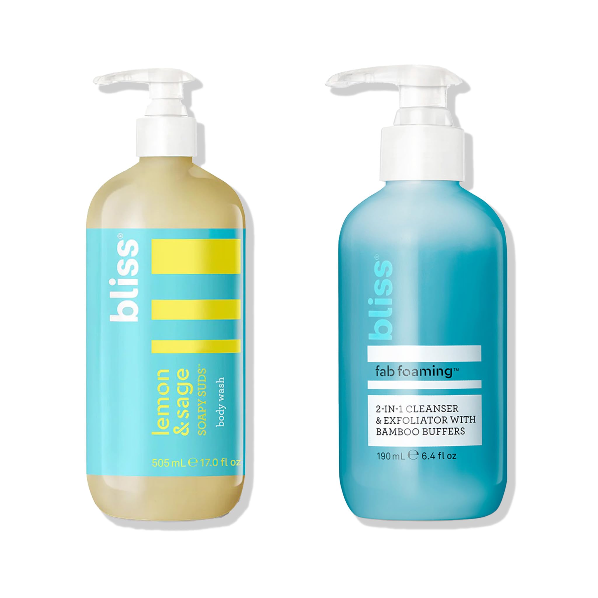 Amazon.com : Bliss Soapy Suds & Fab Foaming 2-in-1 Cleanser - Hydrating ...