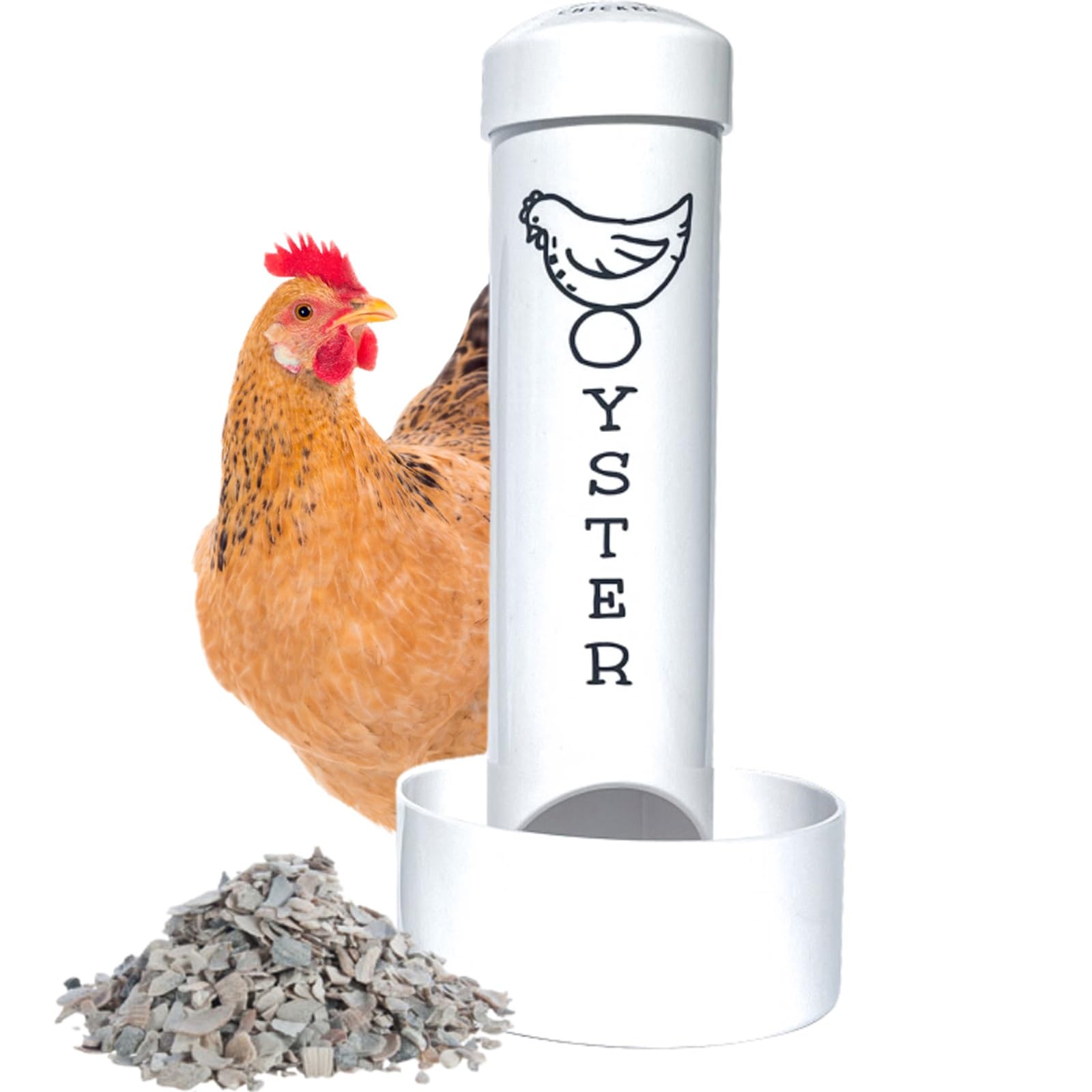 Amazon.com : Oyster Shell Feeder for Chickens : Patio, Lawn & Garden