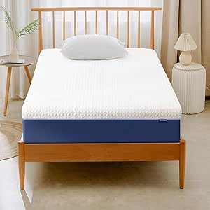 Amazon.com: Gelsea Twin Mattress 6 Inch Twin Size Gel Memory Foam Mattress for Cool Sleep Twin ...