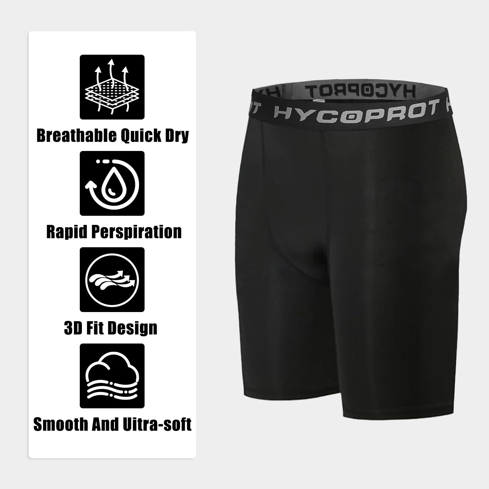 Snapklik.com : Compression Shorts Men Spandex Sports Tights Athletic ...