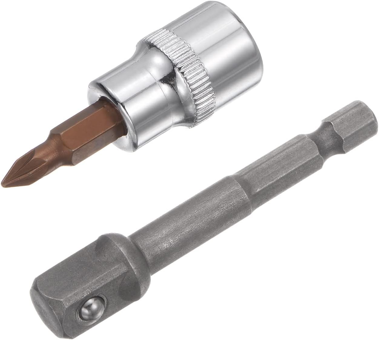 sourcing map PZ1 Bit Socket, 3/8" Square Drive CR-V Sockets, S2 Steel ...