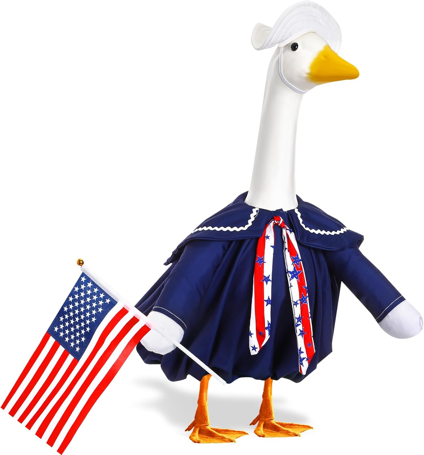 Amazon.com: Silicherry 4th of July Goose Outfit Set Patriotic Lawn ...