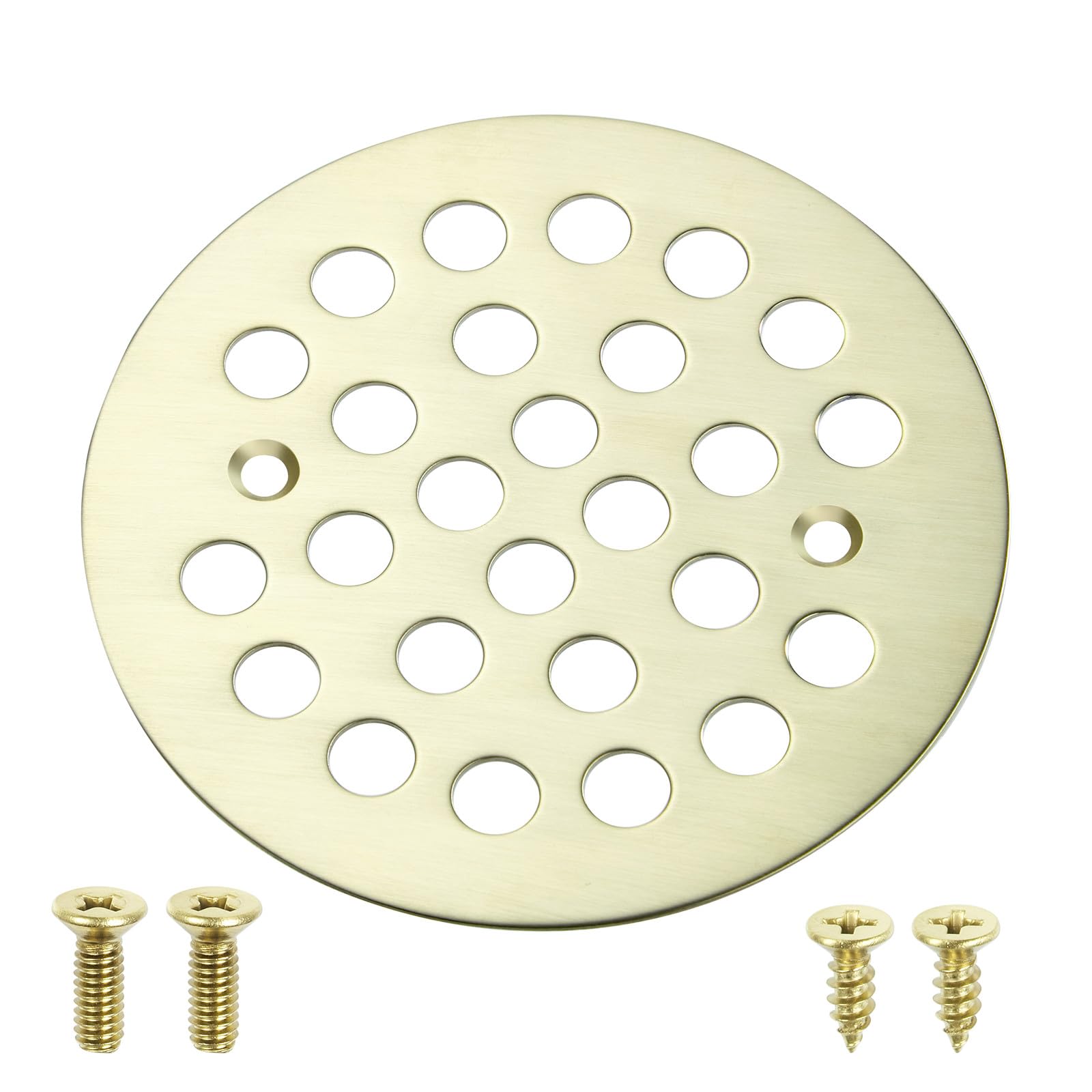 4-1/4“ Shower Strainer Drain Trim Set, Screw-in Shower Strainer Drain ...