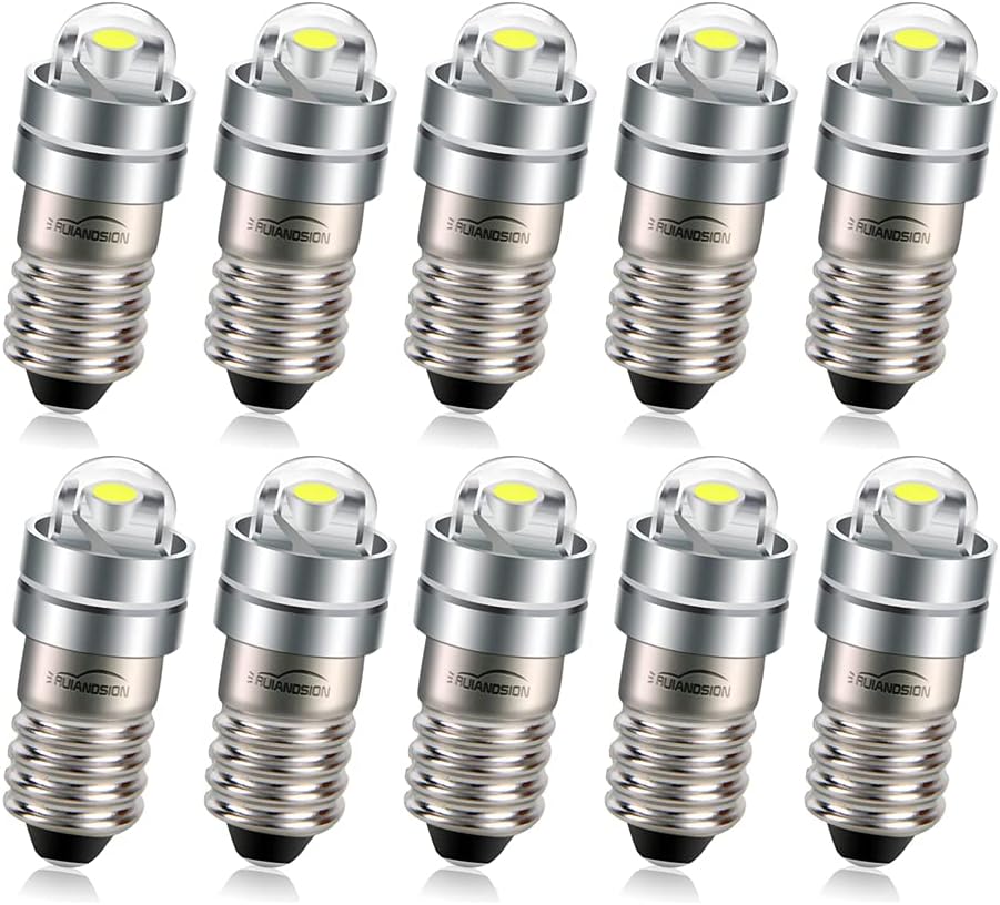 Amazon | Ruiandsion E5 LED電球 ホワイト12V E5 E5.5鉄道模型ライト用ネジベースLED電球のアップグレード ...