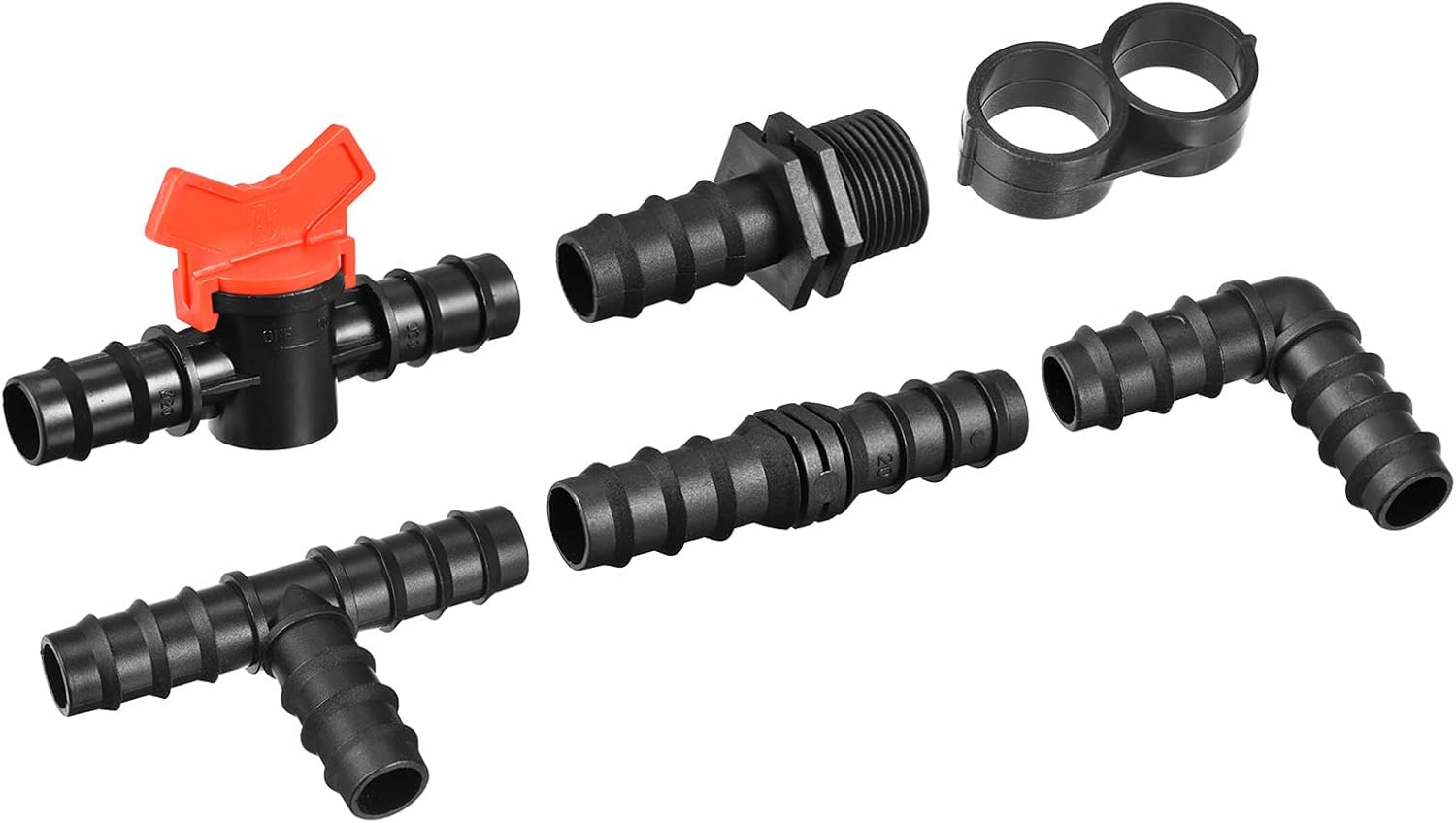 Amazon.com: M METERXITY 34 Pack Barb Hose Fittings - 19.5mm Barbed ...