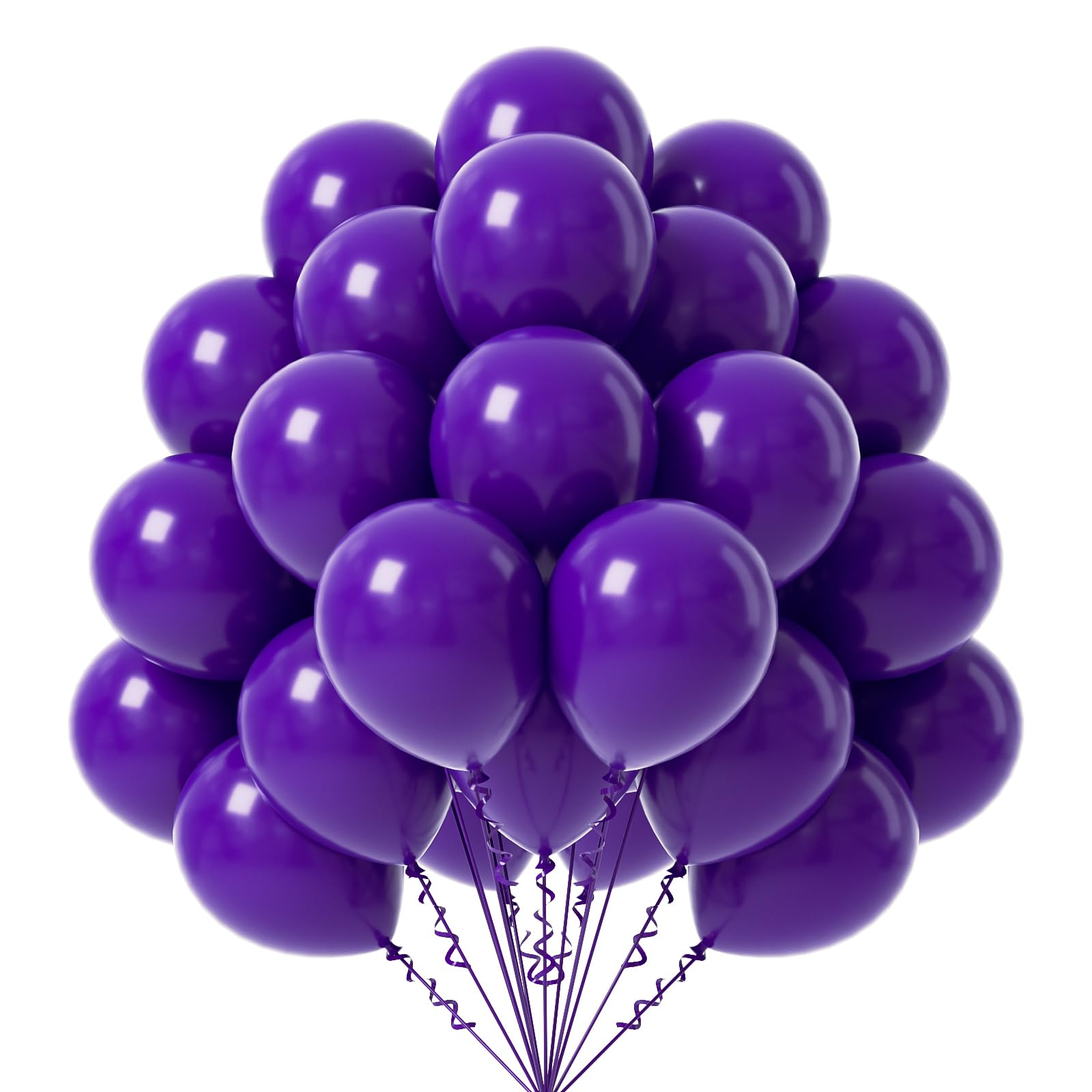 Amazon.com: FOTIOMRG Dark Purple Balloons 12 inch, 50 Pack Deep Purple ...