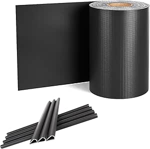 Froadp PVC Privacy Screen Protector Strip with Fastening Clips Fixing ...