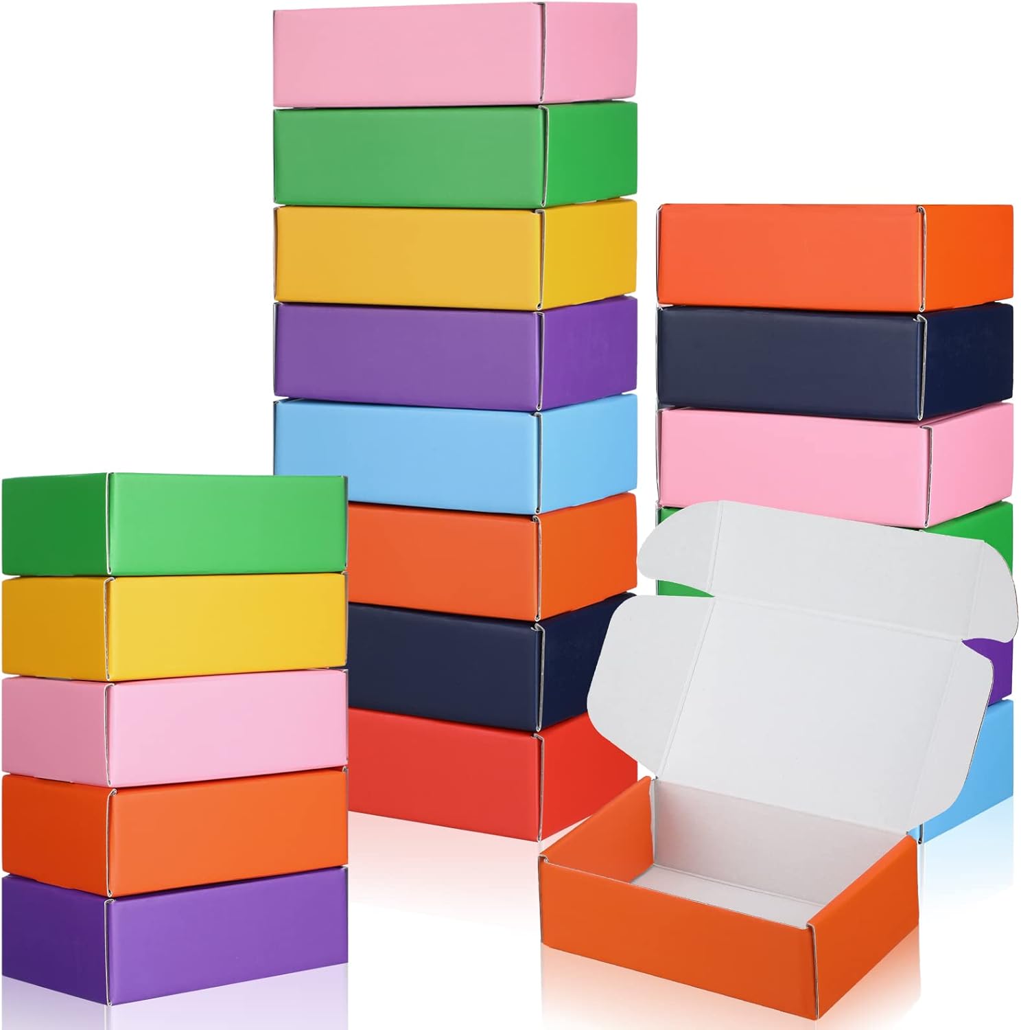 Amazon.com : Teling 20 Pieces 6 x 4 x 2 Inch Small Shipping Boxes 8 ...