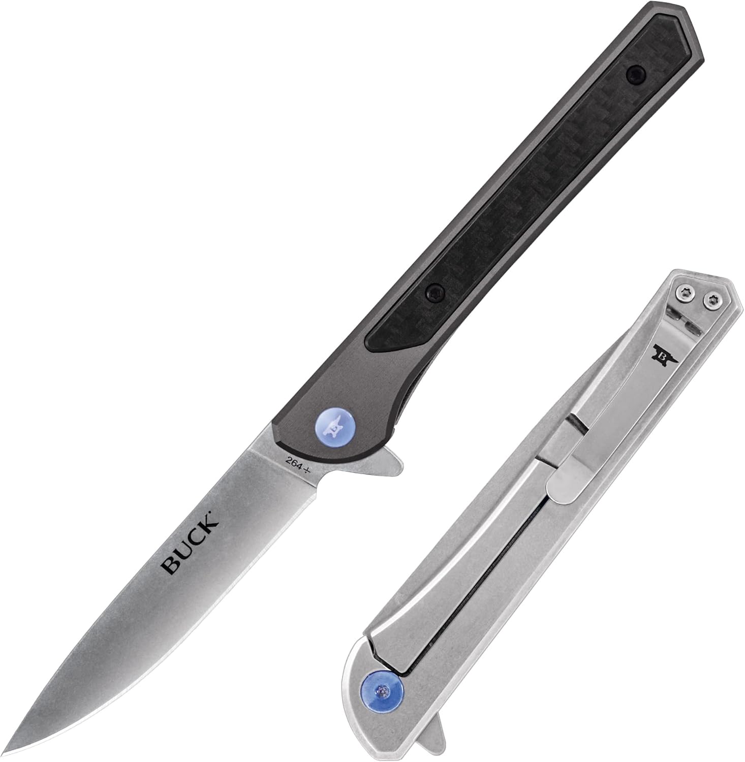Amazon.com : Buck Knives 264 Cavalier Folding Pocket Knife 3.6" 7Cr17 ...