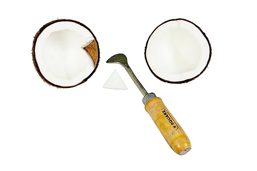 9 SQUARE Coconut Slicer | Cutter | Peeler | Chopper with Wooden Handle ...
