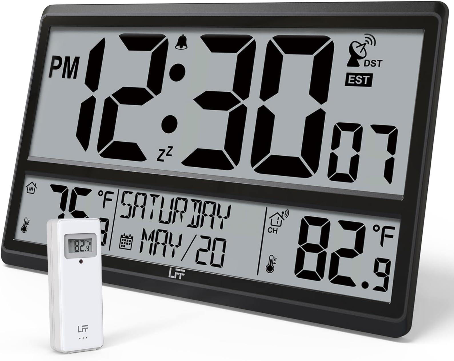 Amazon.com: Atomix(R) Radio-Controlled Wall Clock, Black : Home & Kitchen