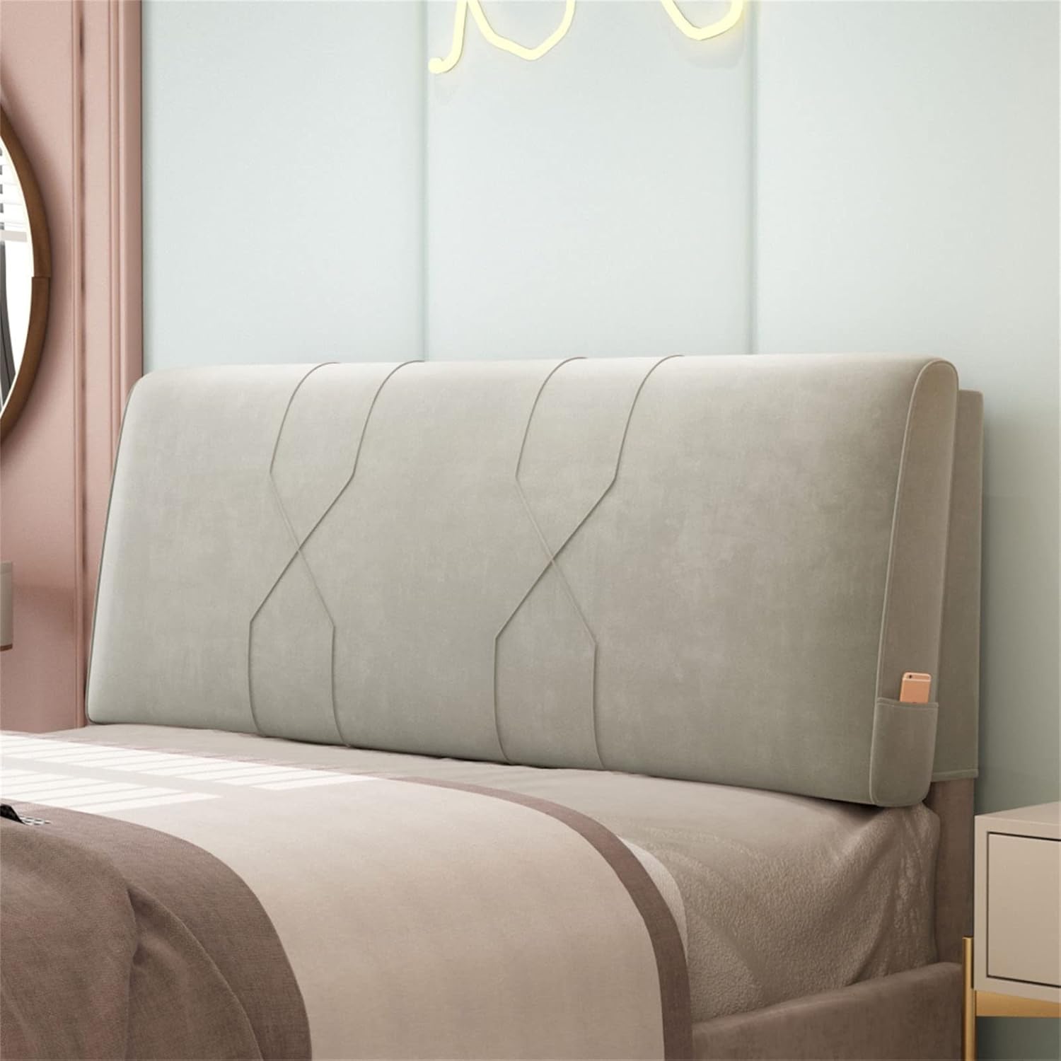 Amazon.com: Ergonomics Large Backrest Headboard Reading Pillow Bed Rest ...