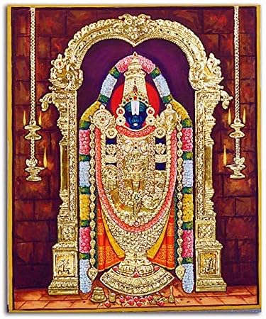 Tirupathi Balaji Wall Sticker Lord Balaji Non-Tearable Poster for Home ...