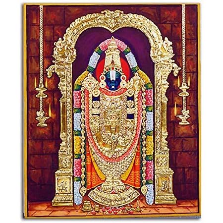 PAPER PLANE DESIGN Tirupathi Balaji Wall Sticker Lord Balaji Non ...