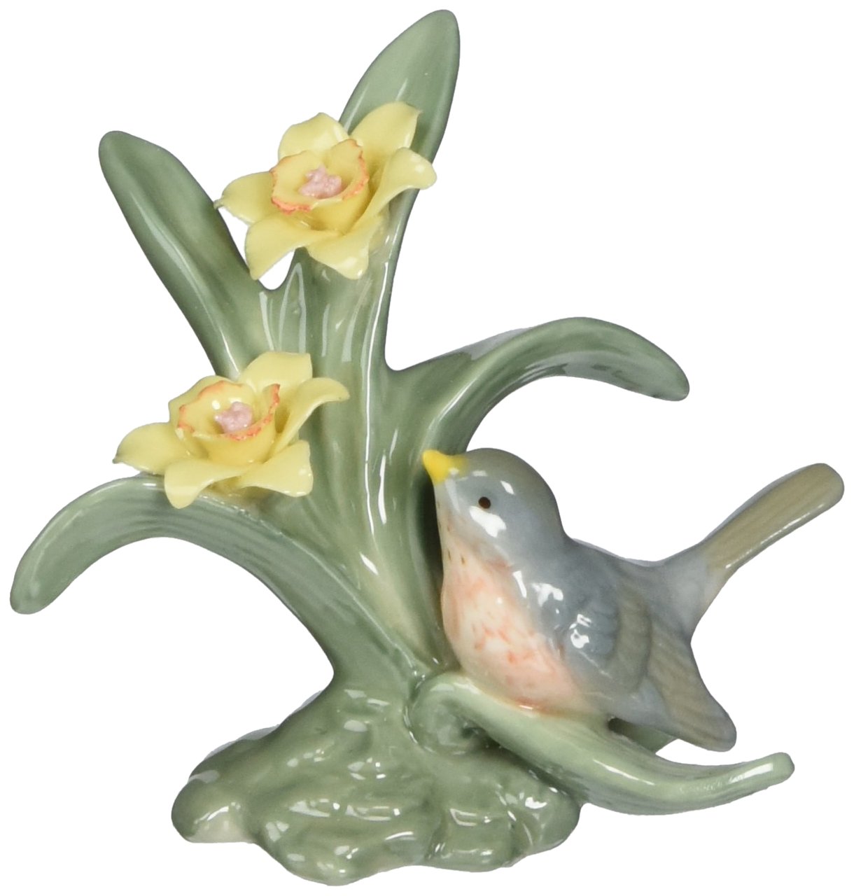 Amazon.com: Cosmos 96444 Fine Porcelain Mini Robin with Flowers ...