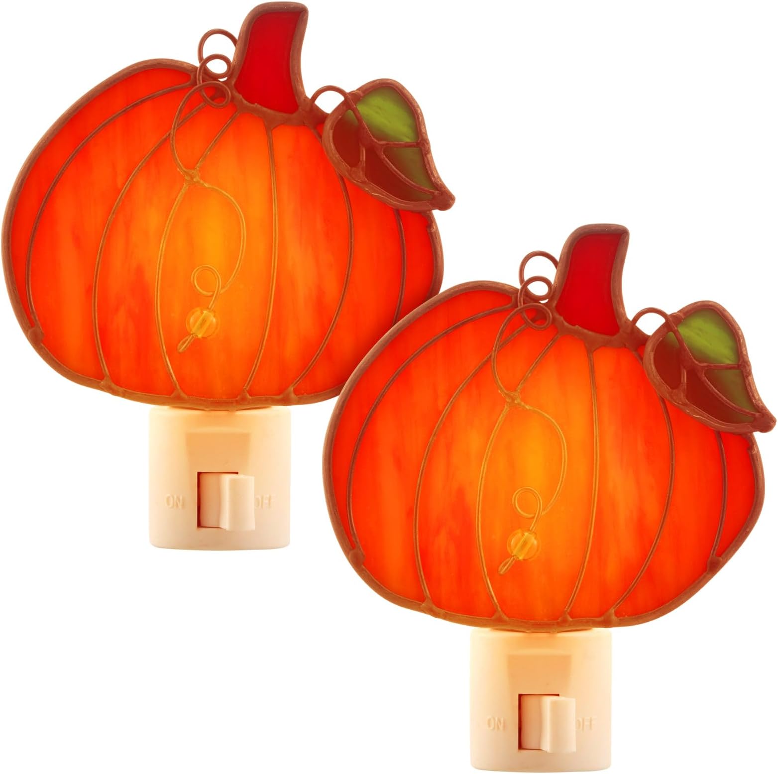 Stained Glass Pumpkin Night Light - Thanksgiving Night Lights - Amazon.com