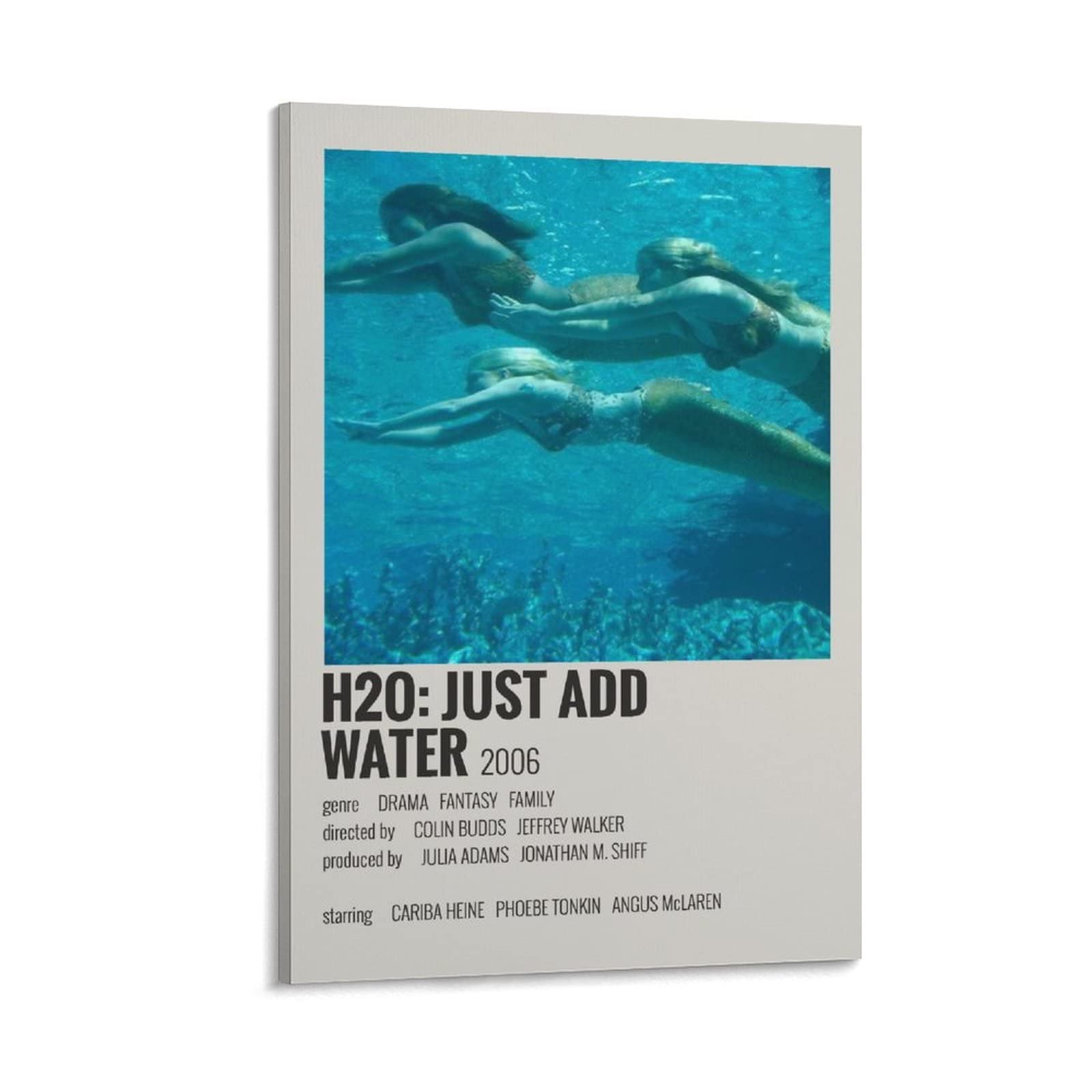 Amazon.com: H2O Just Add Water Mermaid Girl Art Movie Poster Wall Art ...