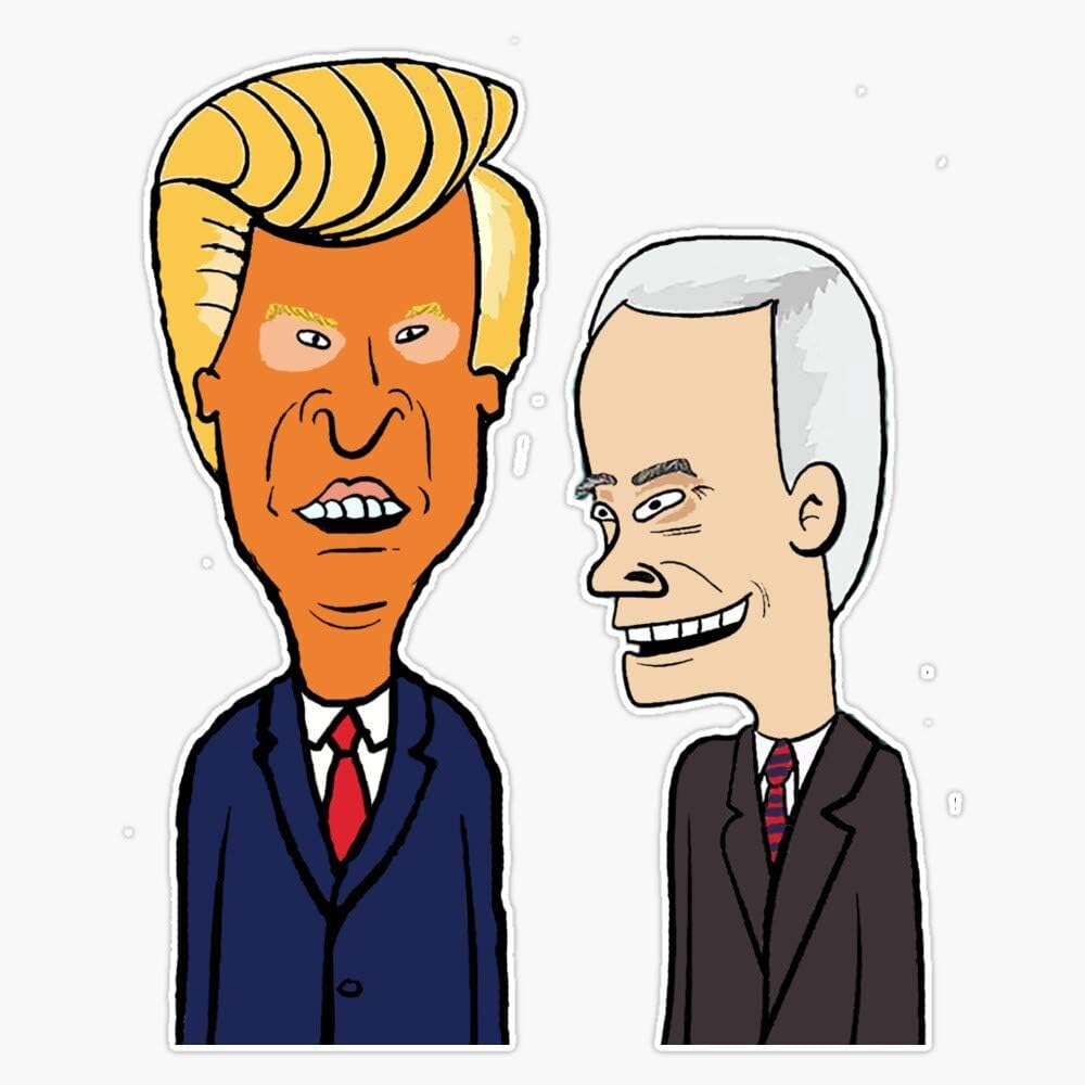 Amazon.com - Trump Pence Beavis Butthead Parody Pcm Memes Sticker Vinyl ...