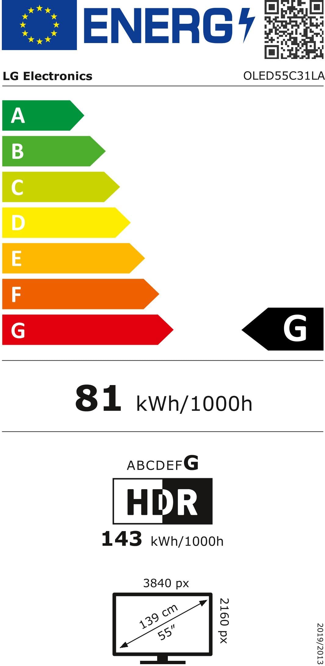 LG OLED55C37LA TV 139 cm (55 Zoll) OLED evo Fernseher (Smart TV ...