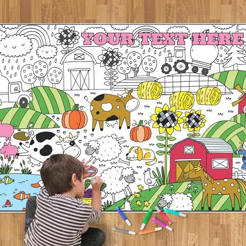 Amazon.com: Personalized Giant Coloring Poster - Jumbo Coloring Sheets ...