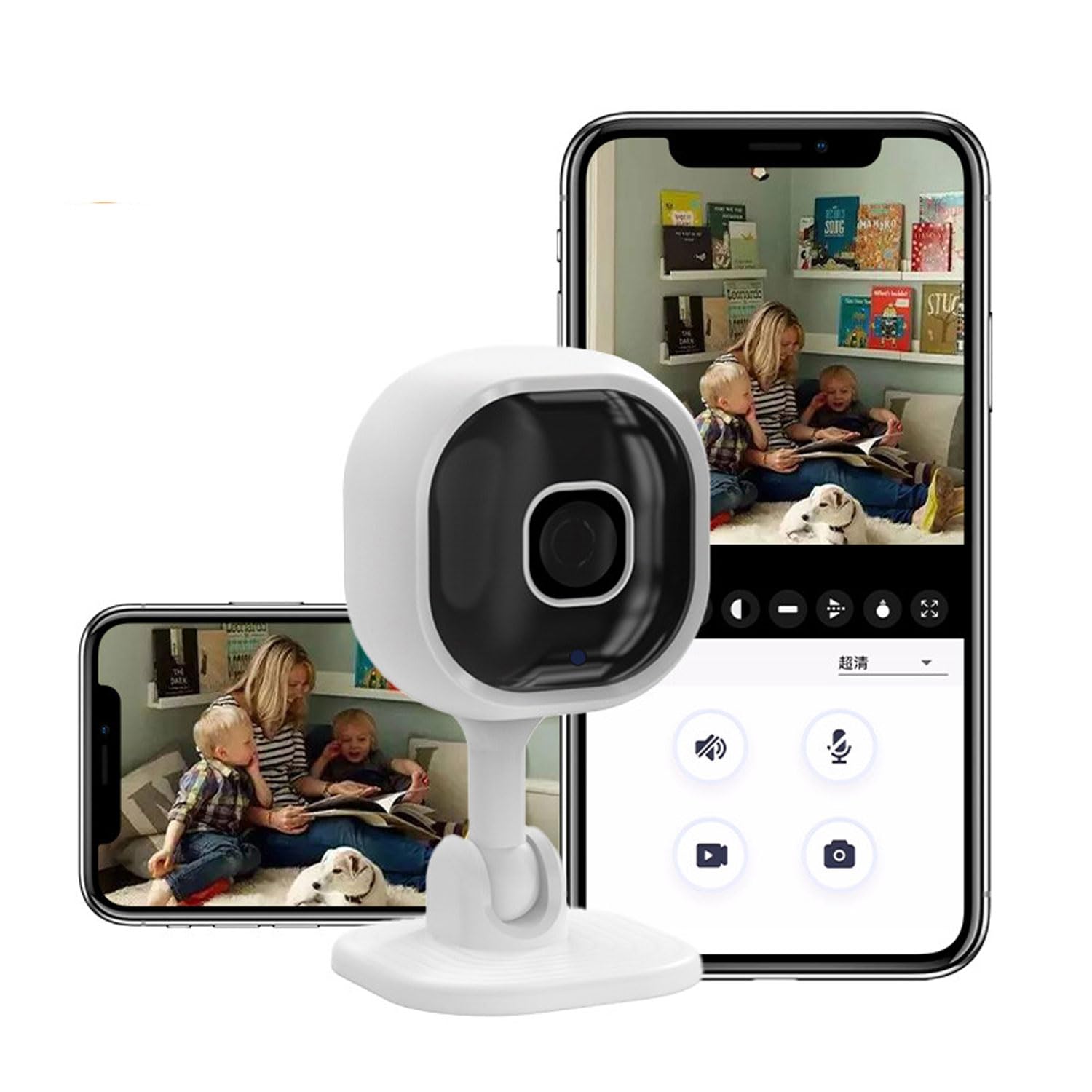 Smart Baby Monitor & Wall Mountable - Wi-Fi HD Camera, Breath Motion ...