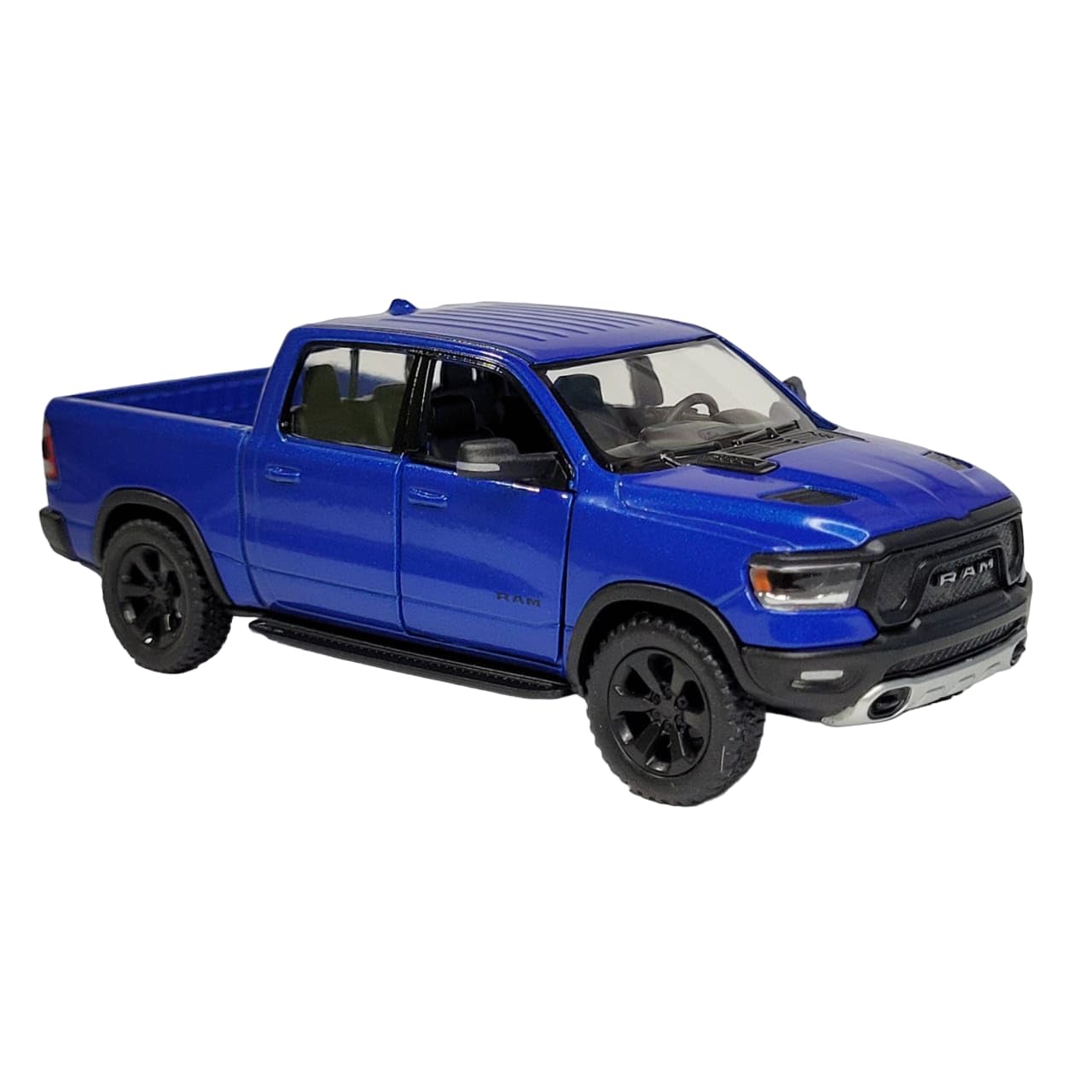 Miniatura Carrinho de Ferro Ram 1500 Caminhonete 4X4 Metal (ram azul ...